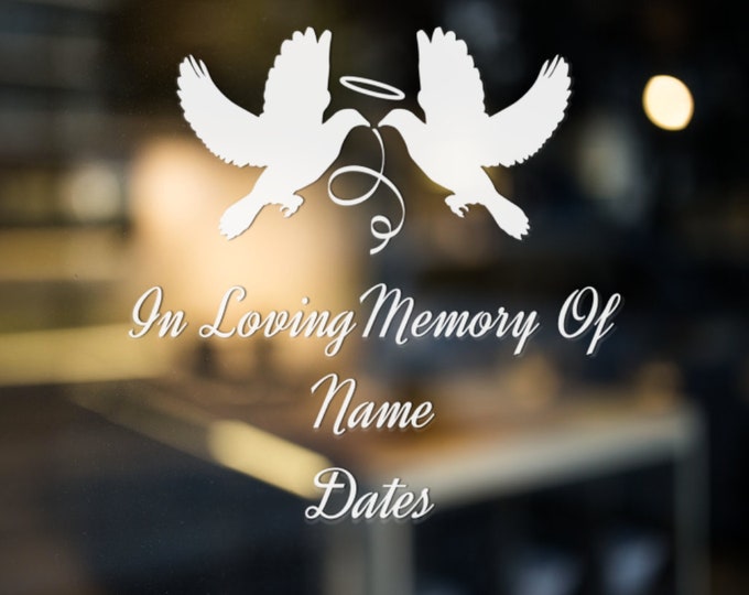 In Loving Memory Decal, Mom and Dad Memorial Decal, Car Decal, Truck ...