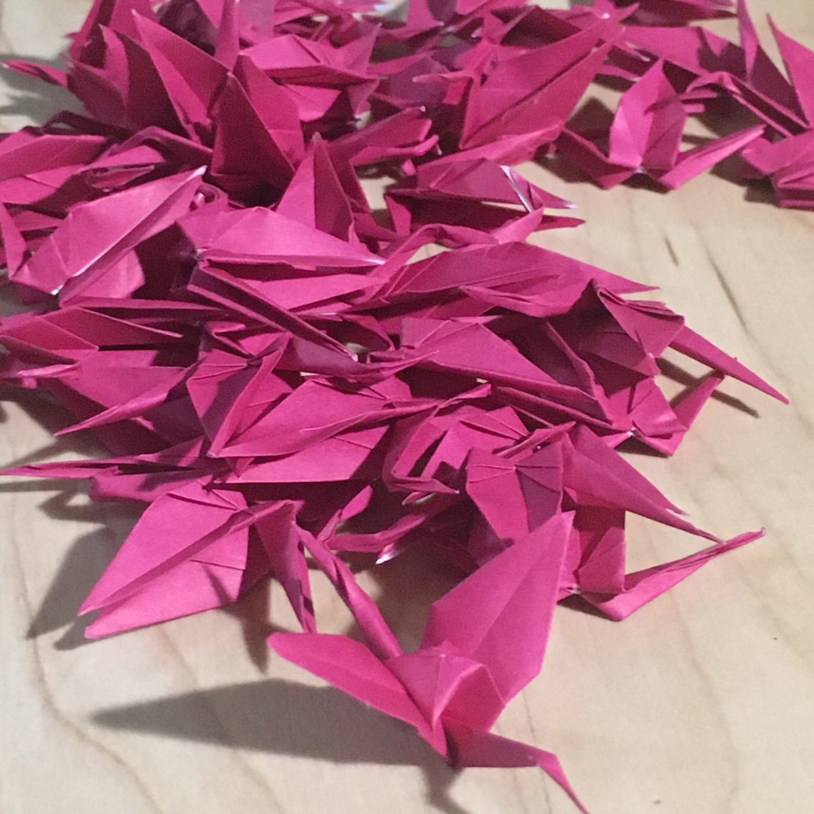 50 Tiny Paper Cranes Single Colors 1 inch wingspan | Etsy