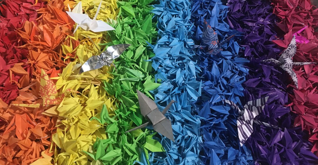 50 Tiny Paper Cranes, Single Colors, 1 Inch Wingspan - Etsy