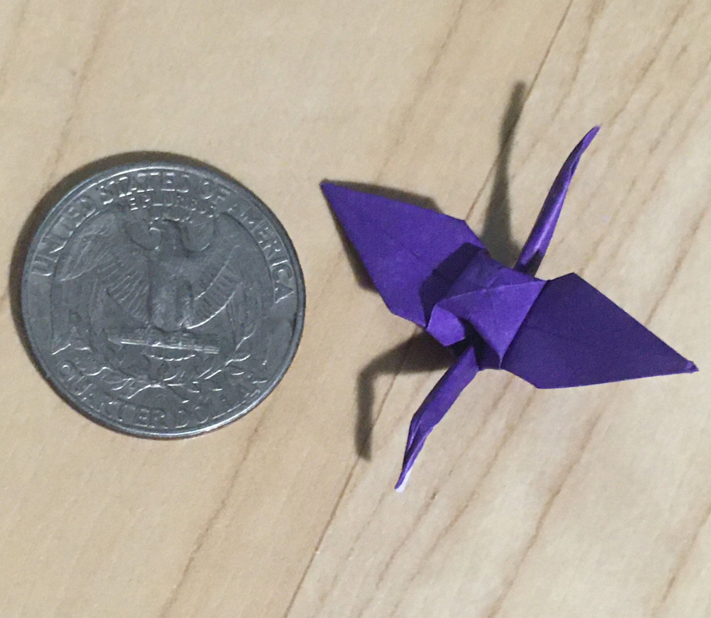 50 Tiny Paper Cranes, Single Colors, 1 Inch Wingspan - Etsy