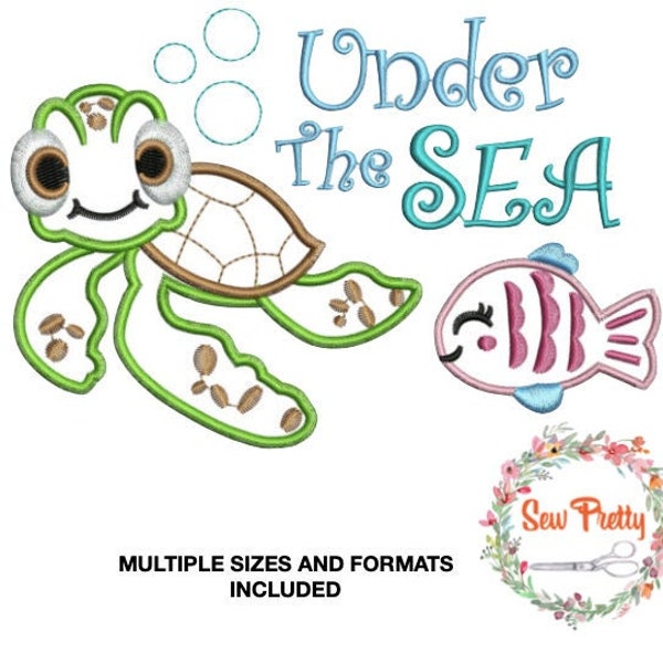 Turtle Embroidery - Etsy