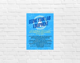 Lab Equipment Poster - Etsy