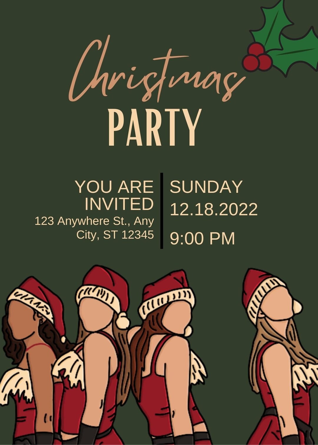 Mean Girls Christmas Party Invitation Holiday Party Invitation Custom ...