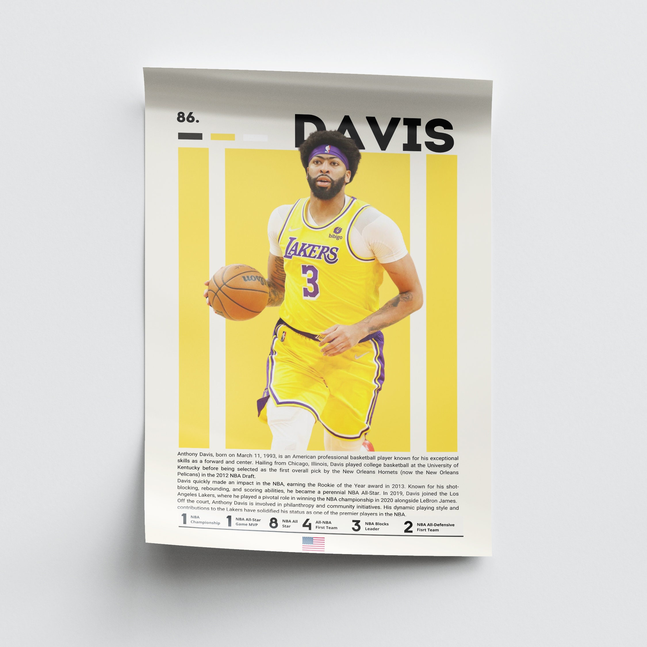 Anthony Davis Poster Basketball Poster Sports Poster - Etsy