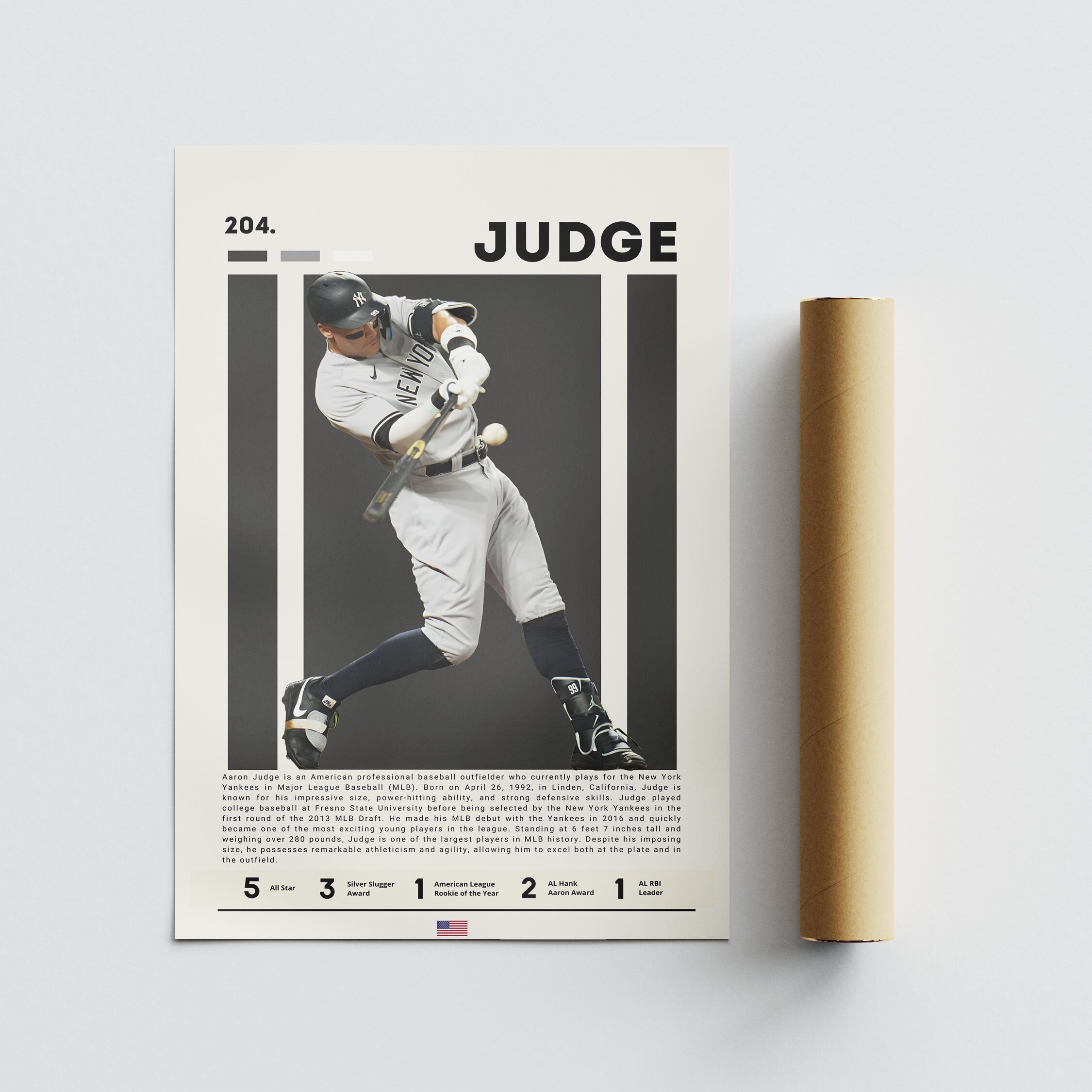 Aaron Judge Poster, Baseball Poster, Sports Poster, Motivational Poster ...