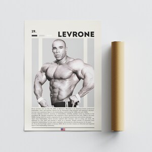Kevin Levrone Poster, Bodybuilding Poster, Gym Posters, Motivational ...