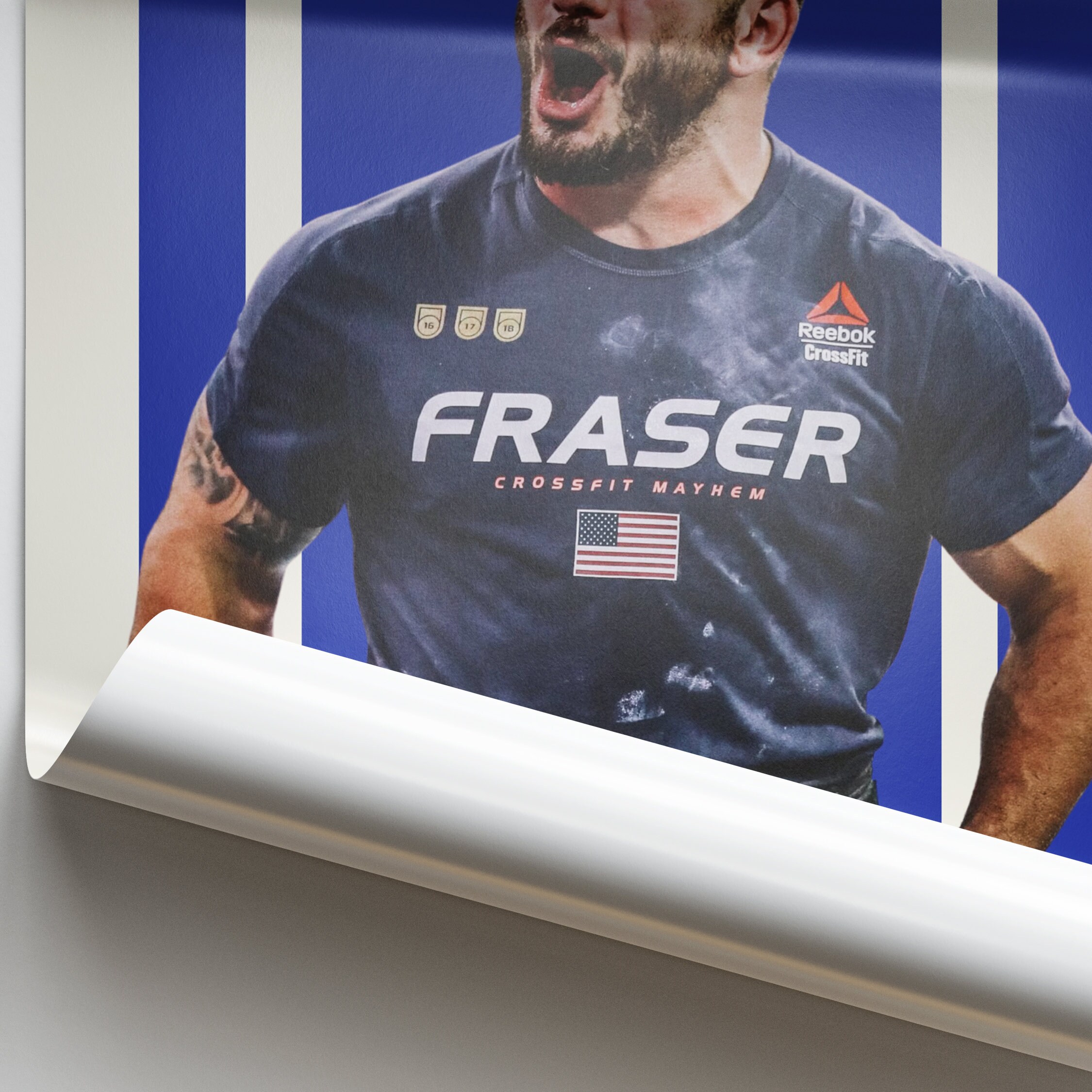 Mat Fraser Crossfit Poster - Motivational Gym Decor for Him - Sports ...