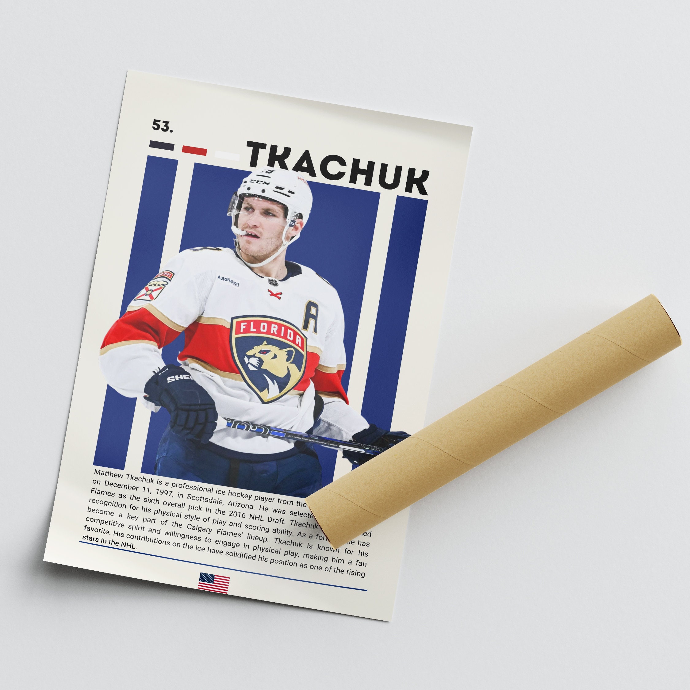 Matthew Tkachuk Poster, Hockey Poster, Sports Poster, Motivational ...