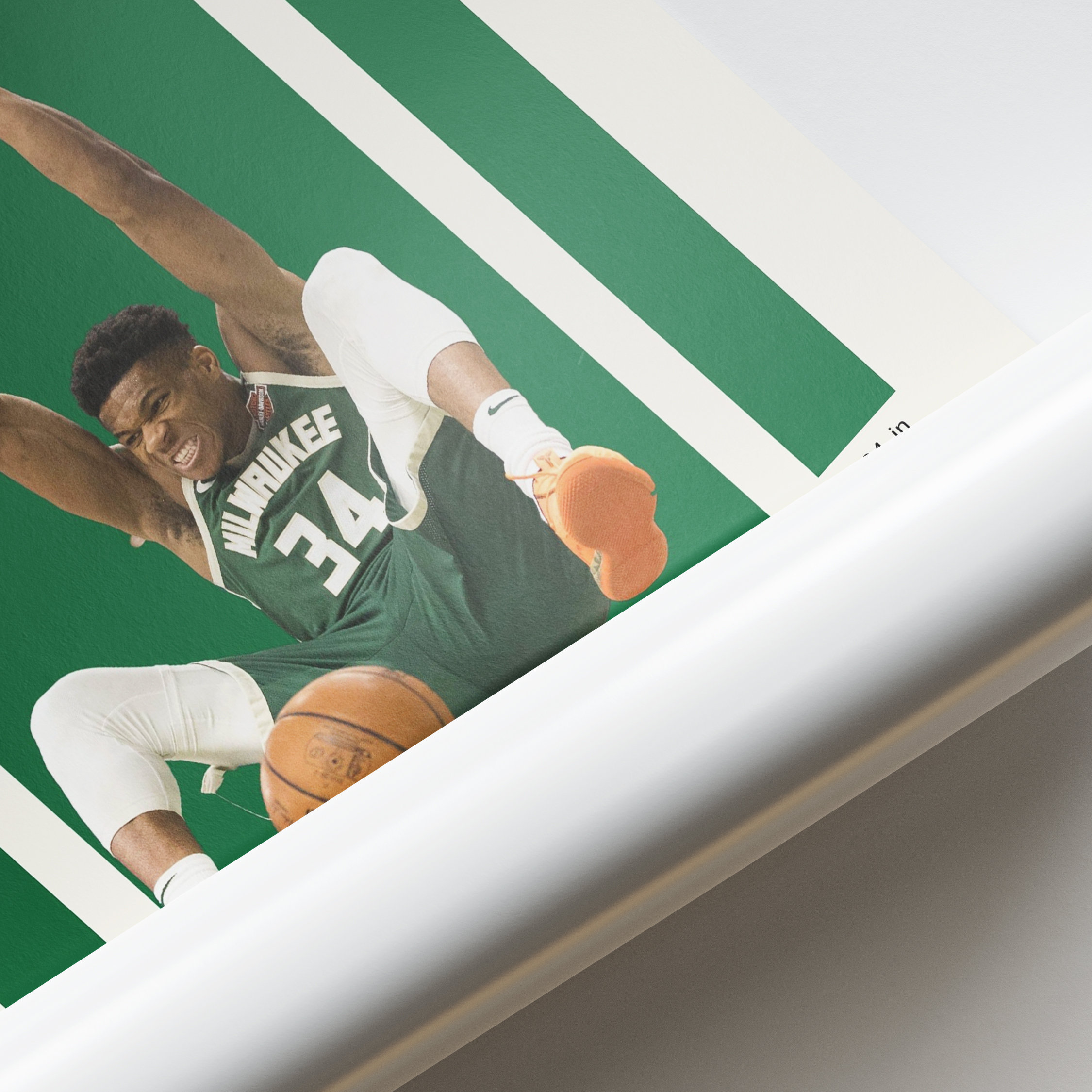 Giannis Antetokounmpo Poster, Basketball Poster, Milwaukee Bucks Poster ...