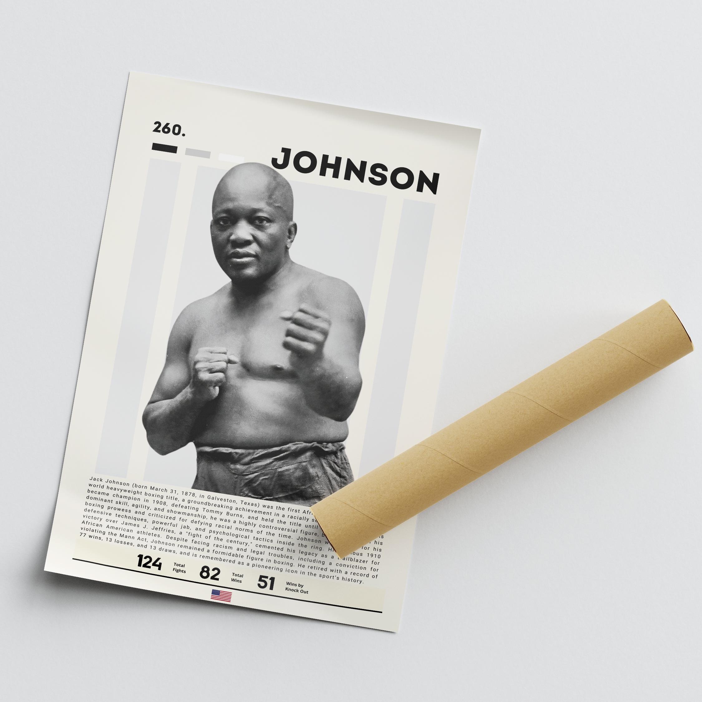 Jack Johnson Poster, Boxing Poster, Sports Poster, Motivational Poster ...