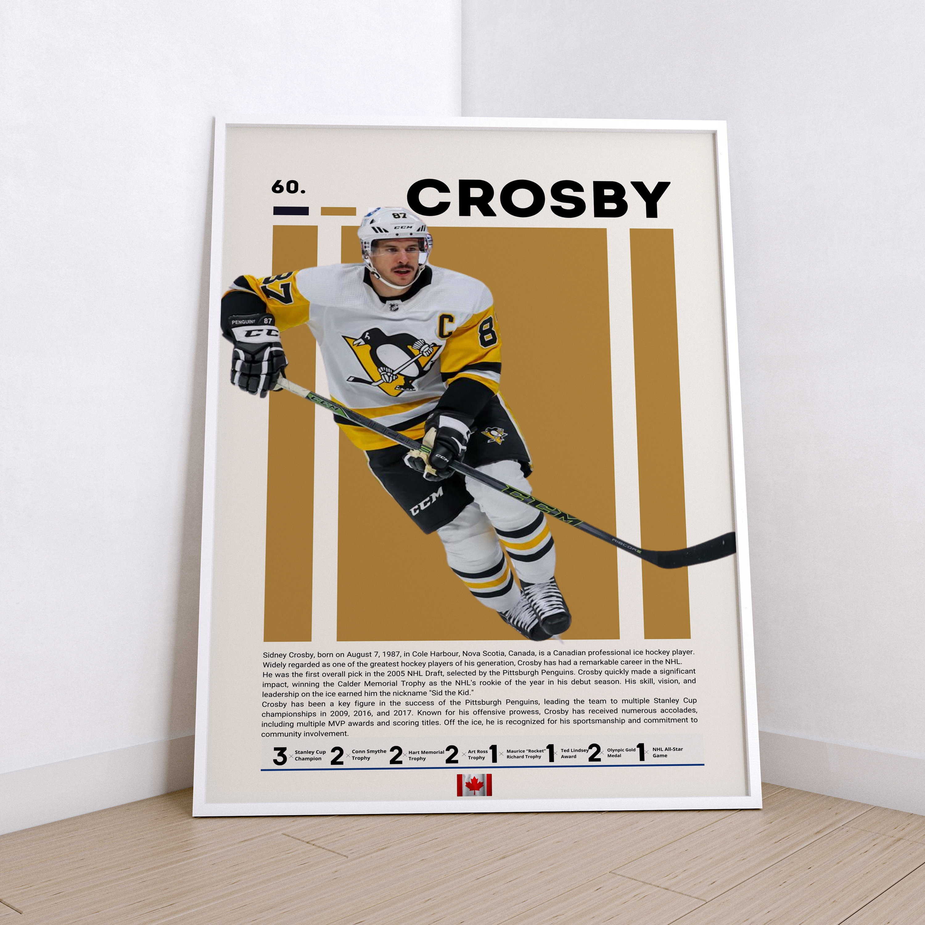 Sidney Crosby Poster, Hockey Poster, Sports Poster, Motivational Poster ...