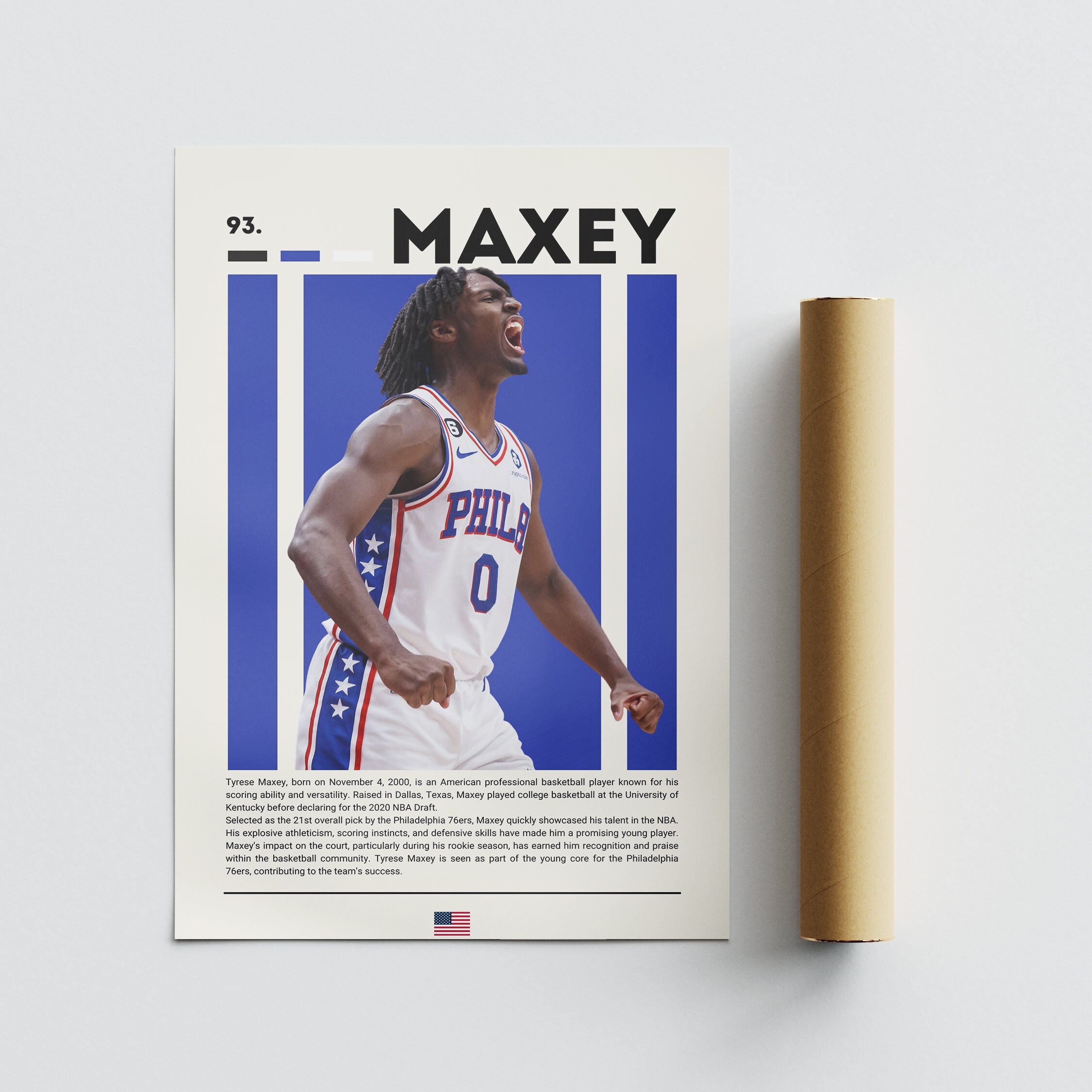 Tyrese Maxey Poster Basketball Poster Sports Poster - Etsy