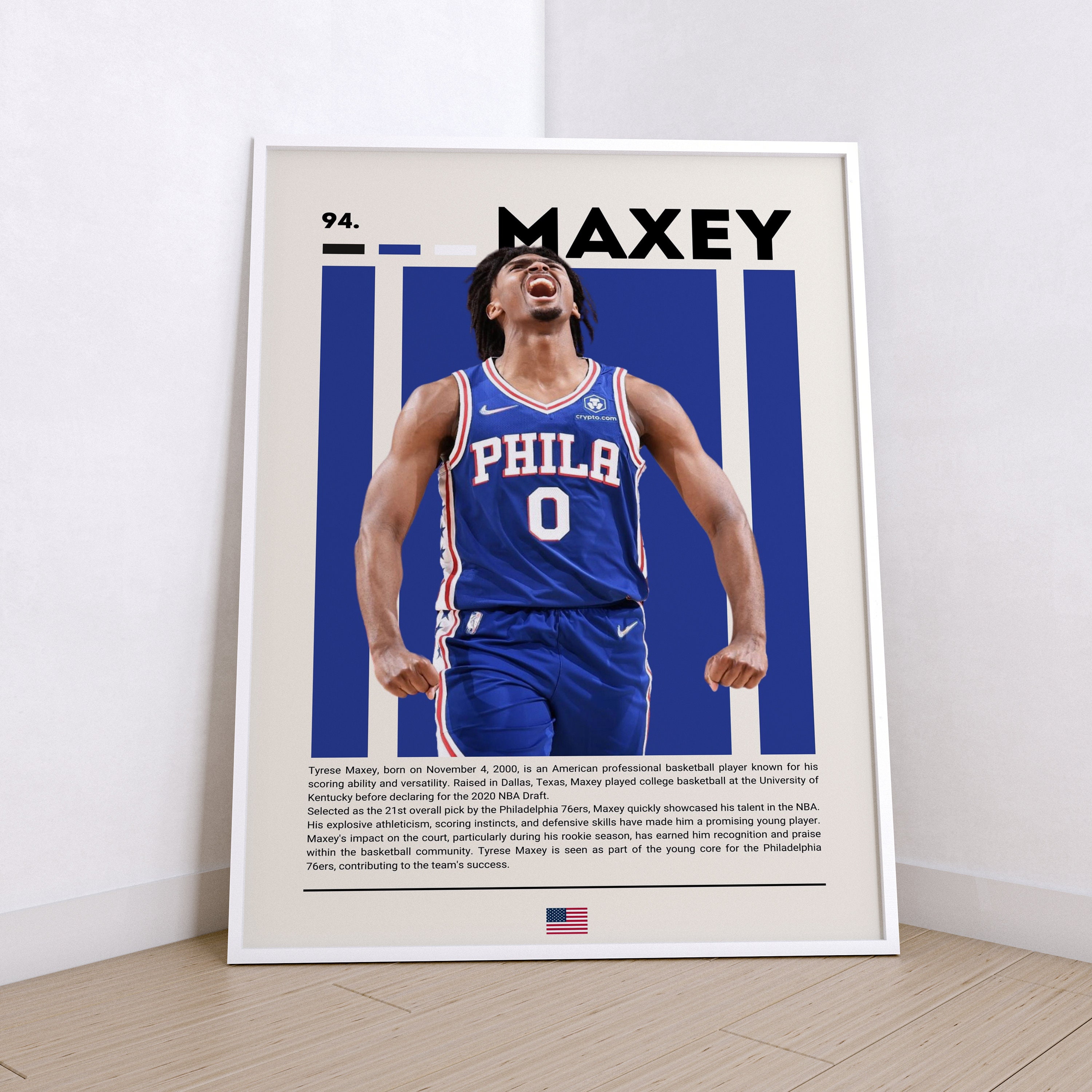 Tyrese Maxey Poster Basketball Poster Sports Poster - Etsy
