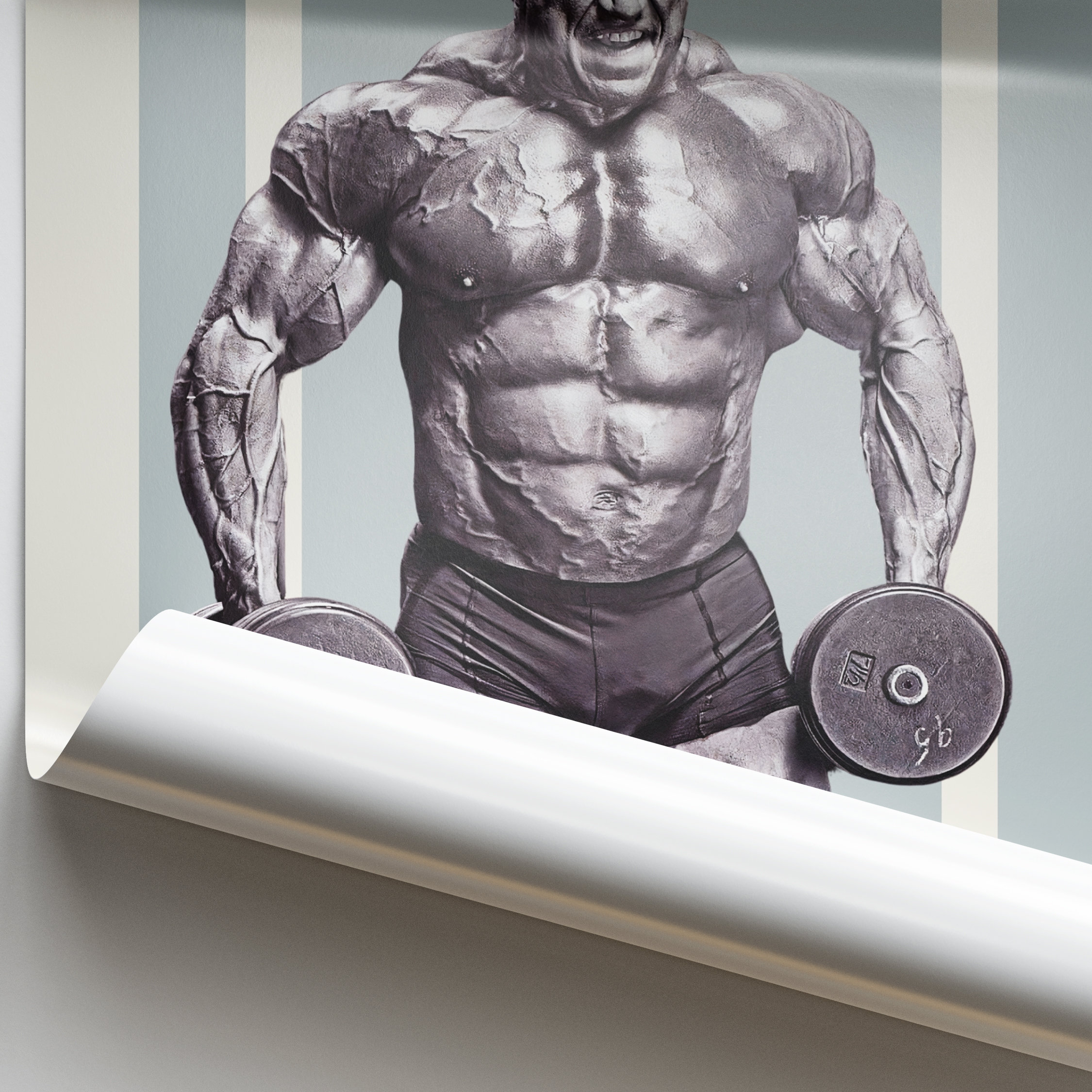 Markus Ruhl Poster, Bodybuilding Poster, Sports Poster, Motivational ...