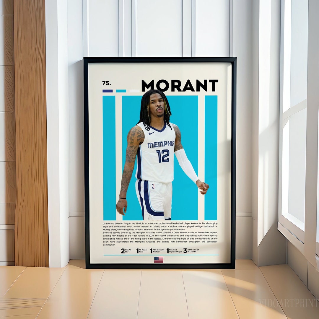 Ja Morant Poster, Basketball Poster, Sports Poster, Motivational Poster ...