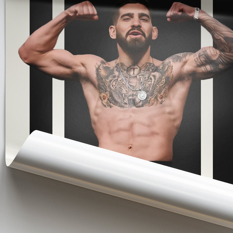 Ilia Topuria Poster, MMA Poster, Sports Poster, Motivational Poster ...