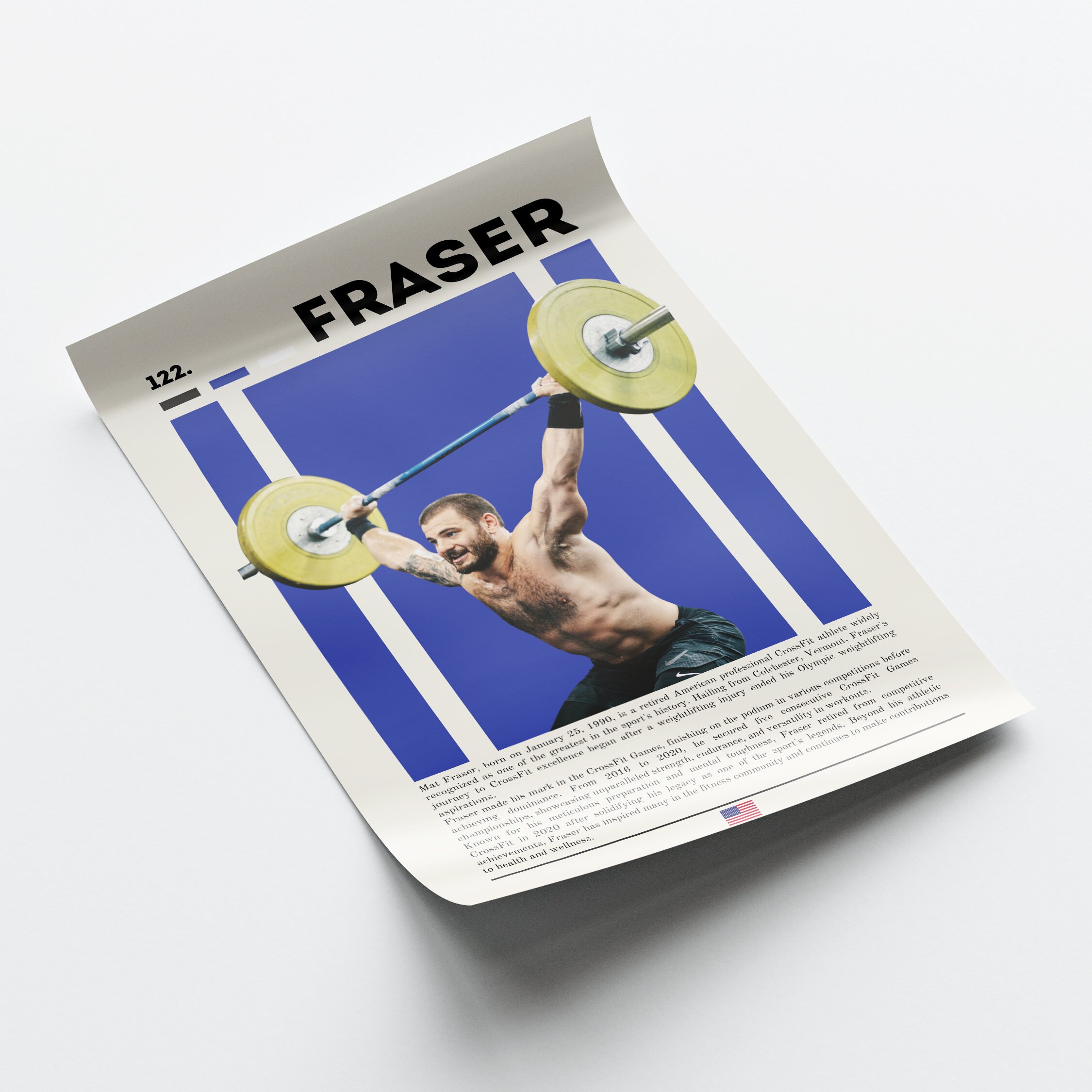 Mat Fraser Poster, Crossfit Poster, Sports Poster, Motivational Poster ...