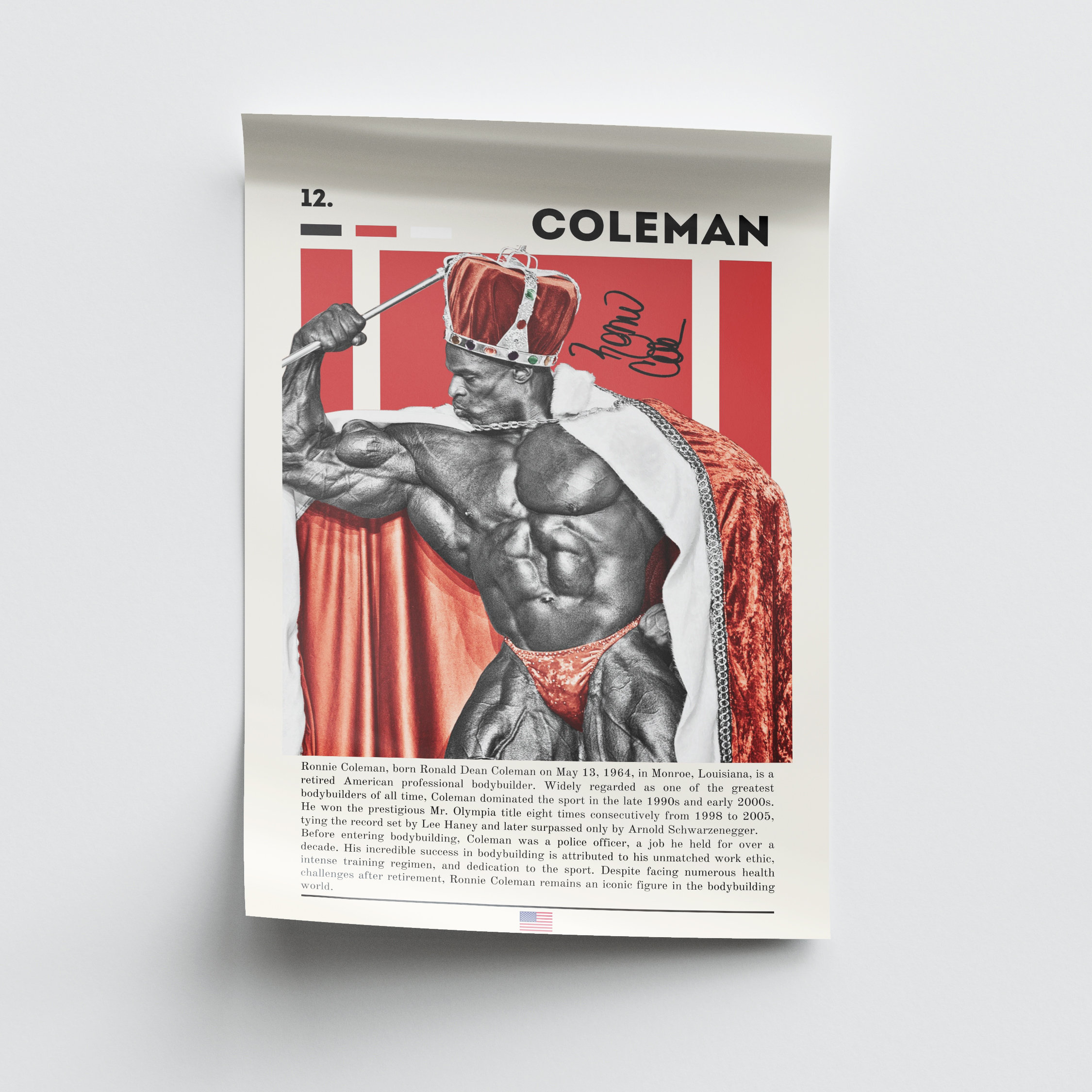 Ronnie Coleman Poster For Gym