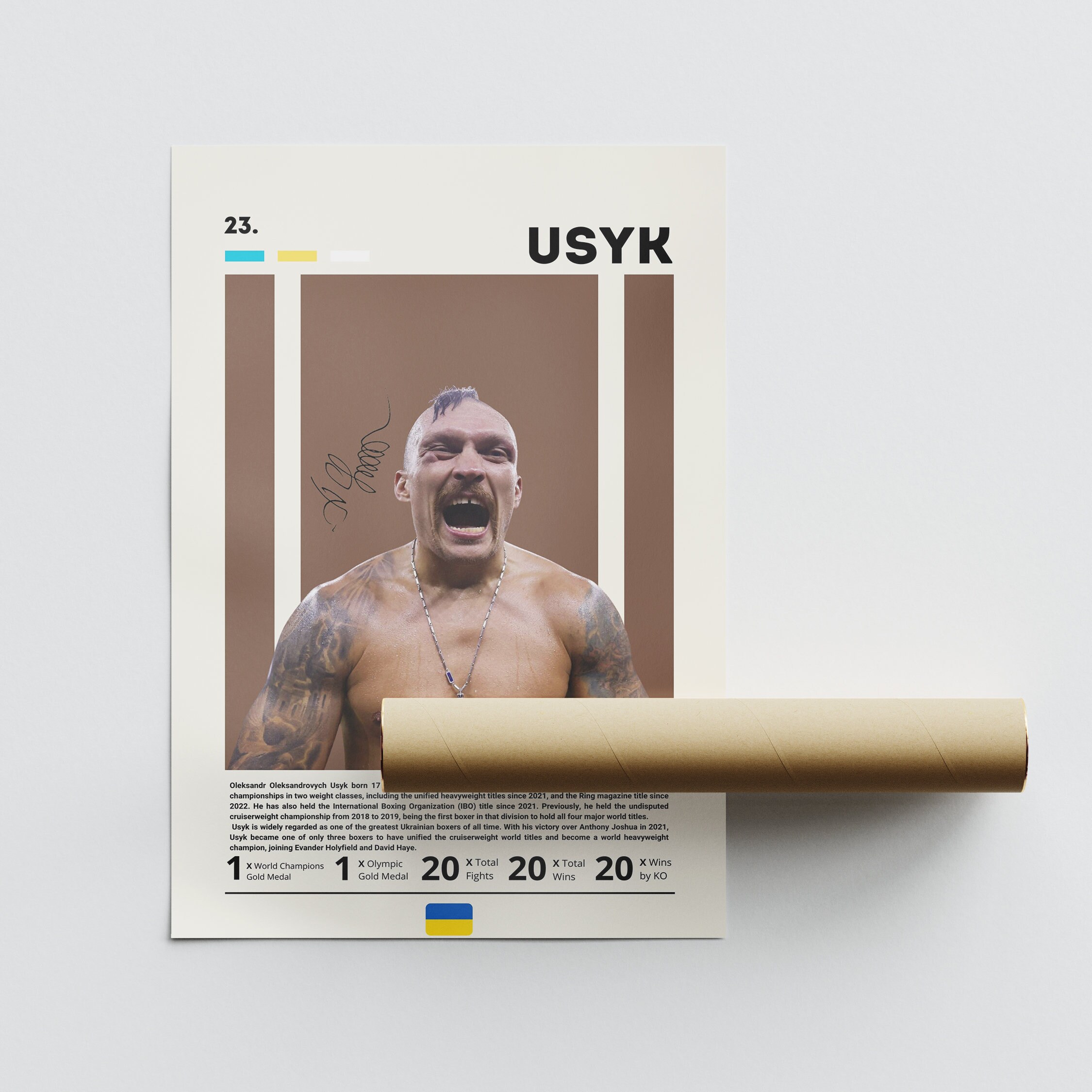 Oleksandr Usyk Poster Boxing Poster Sports Poster - Etsy