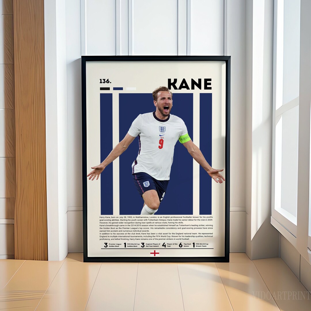 Harry Kane Poster Soccer Poster Sports Poster Motivational - Etsy