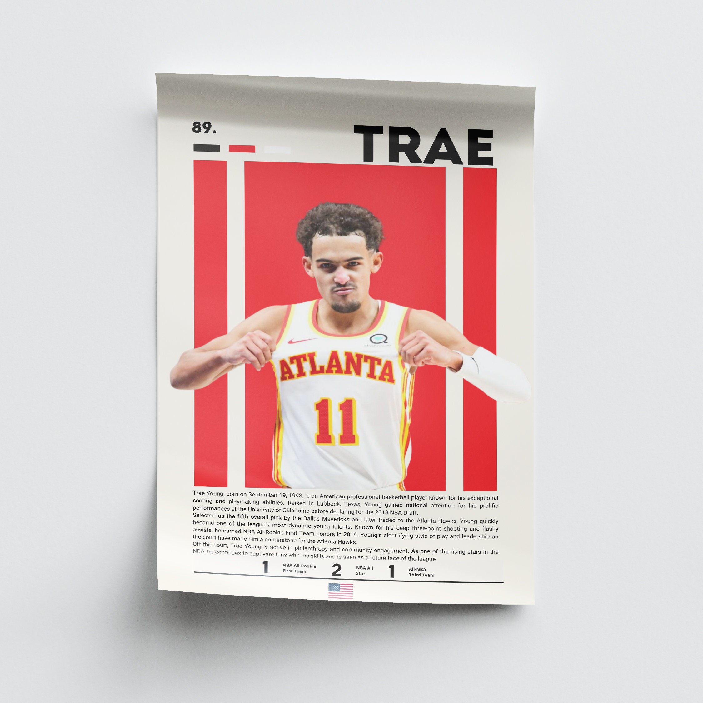 Trae Young Poster Basketball Poster Sports Poster - Etsy
