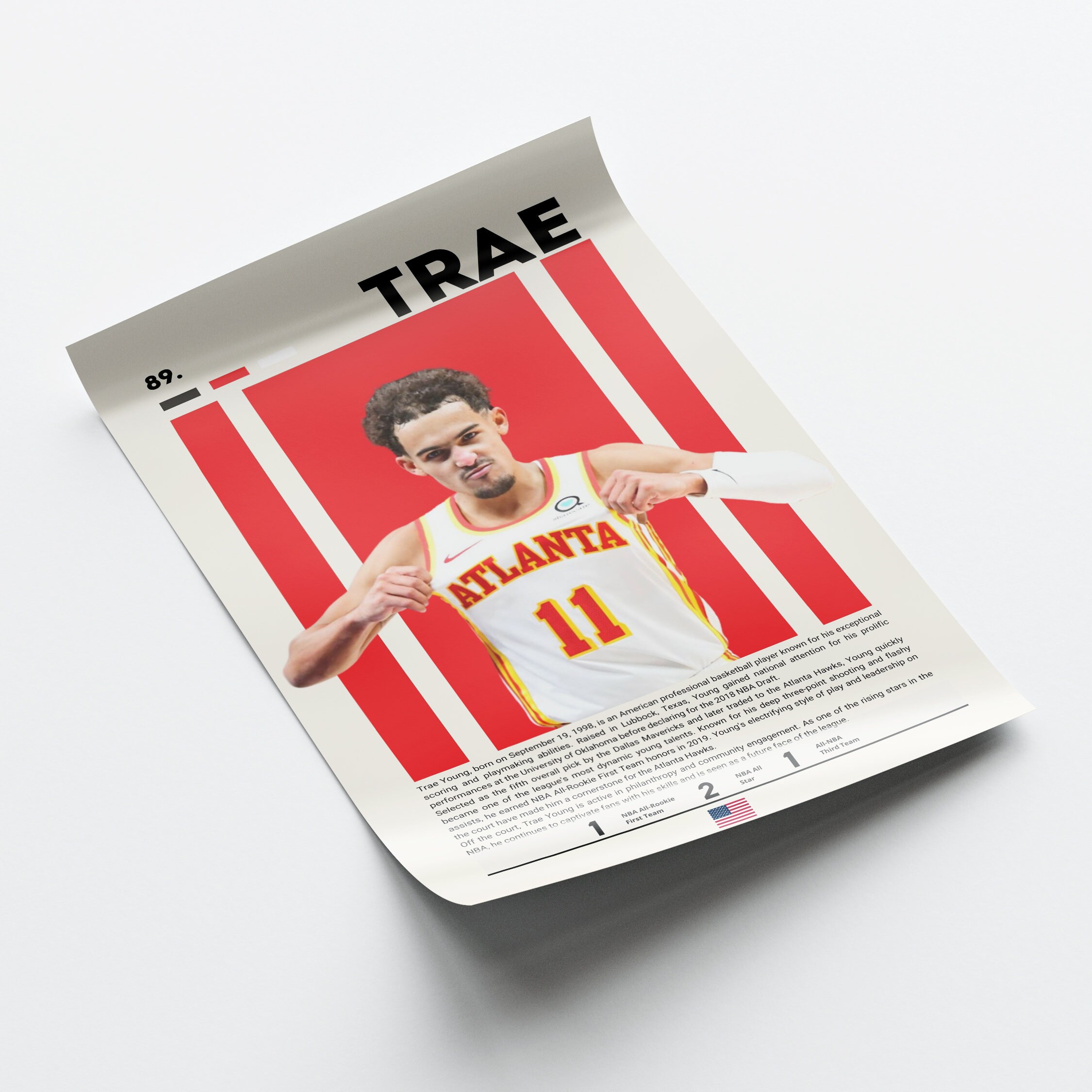 Trae Young Poster Basketball Poster Sports Poster - Etsy