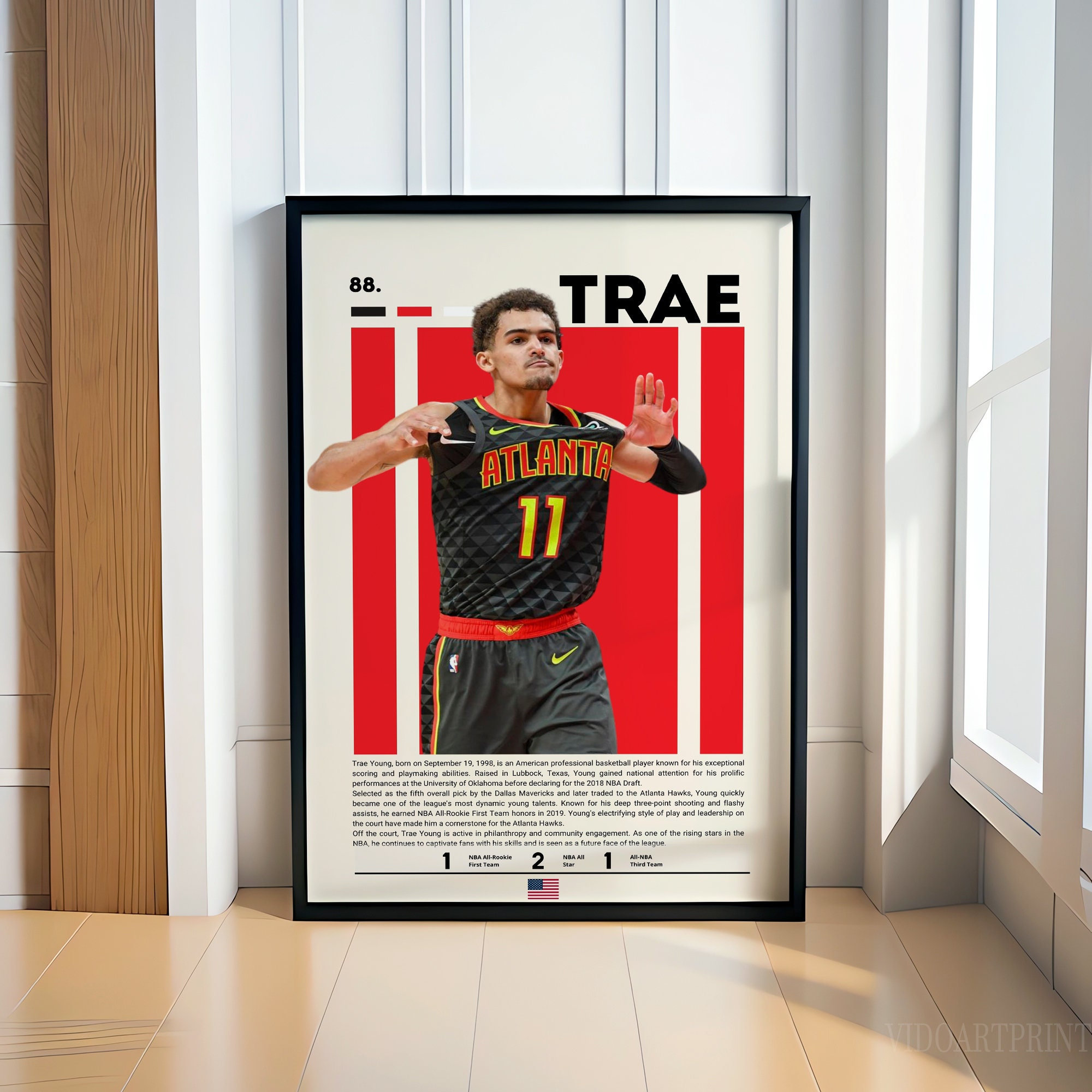 Trae Young Poster Basketball Poster Sports Poster - Etsy