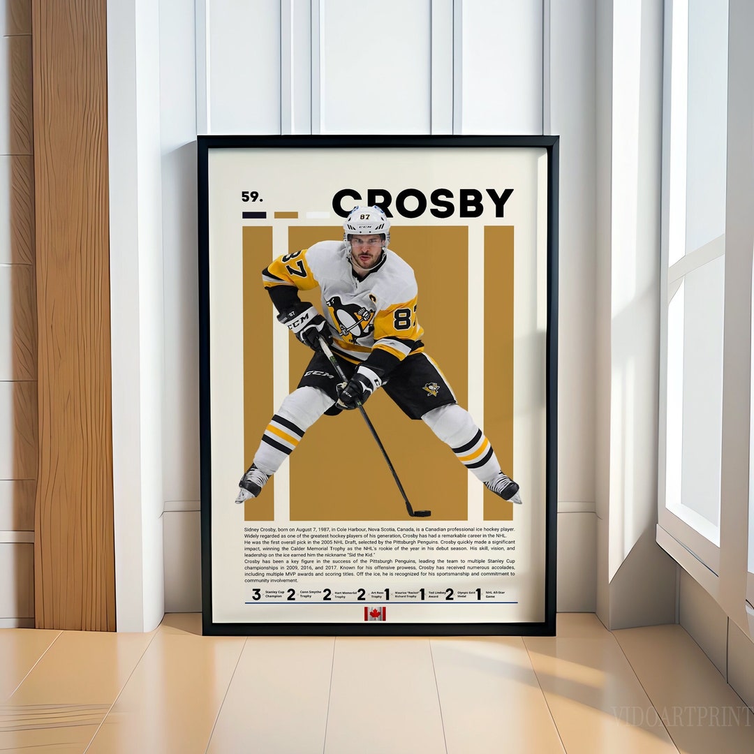 Sidney Crosby Poster, Hockey Poster, Sports Poster, Motivational Poster ...