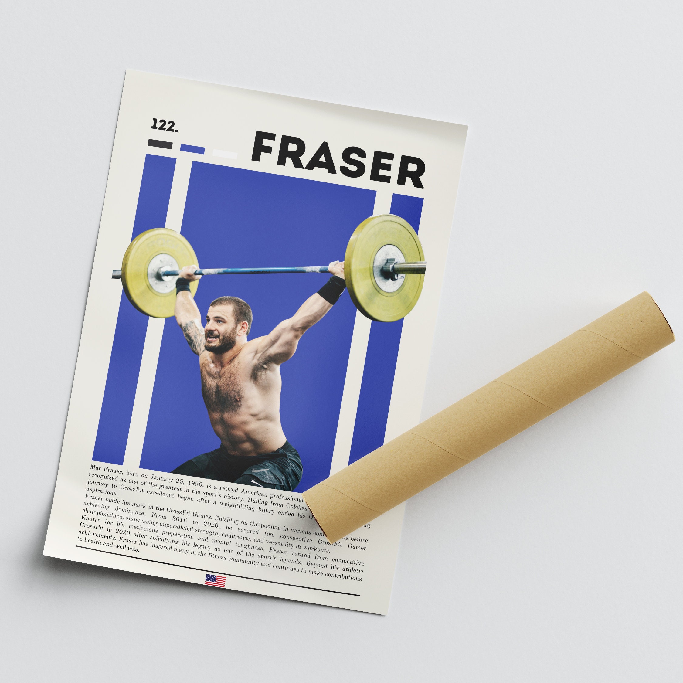 Mat Fraser Poster, Crossfit Poster, Sports Poster, Motivational Poster ...