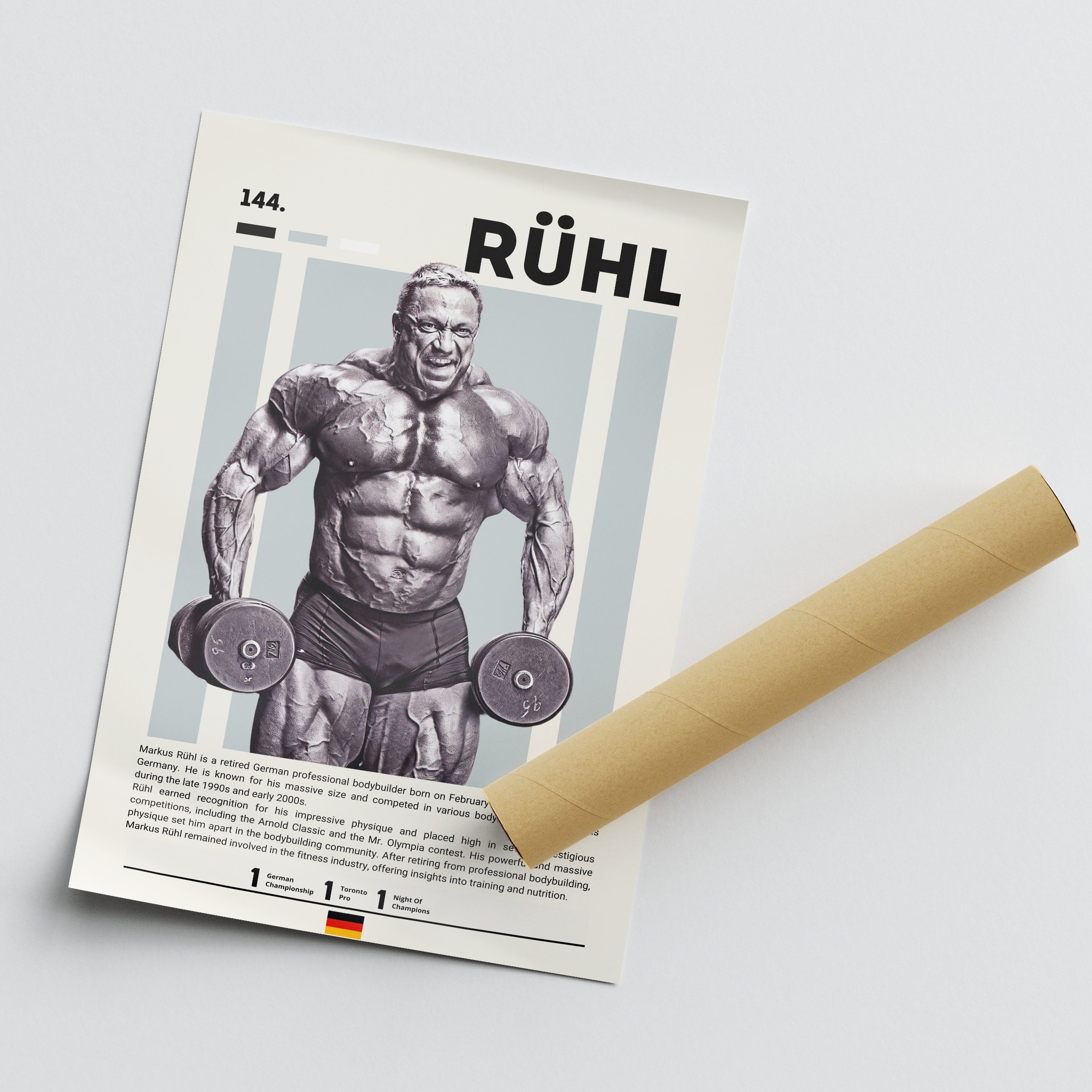 Markus Ruhl Poster, Bodybuilding Poster, Sports Poster, Motivational ...