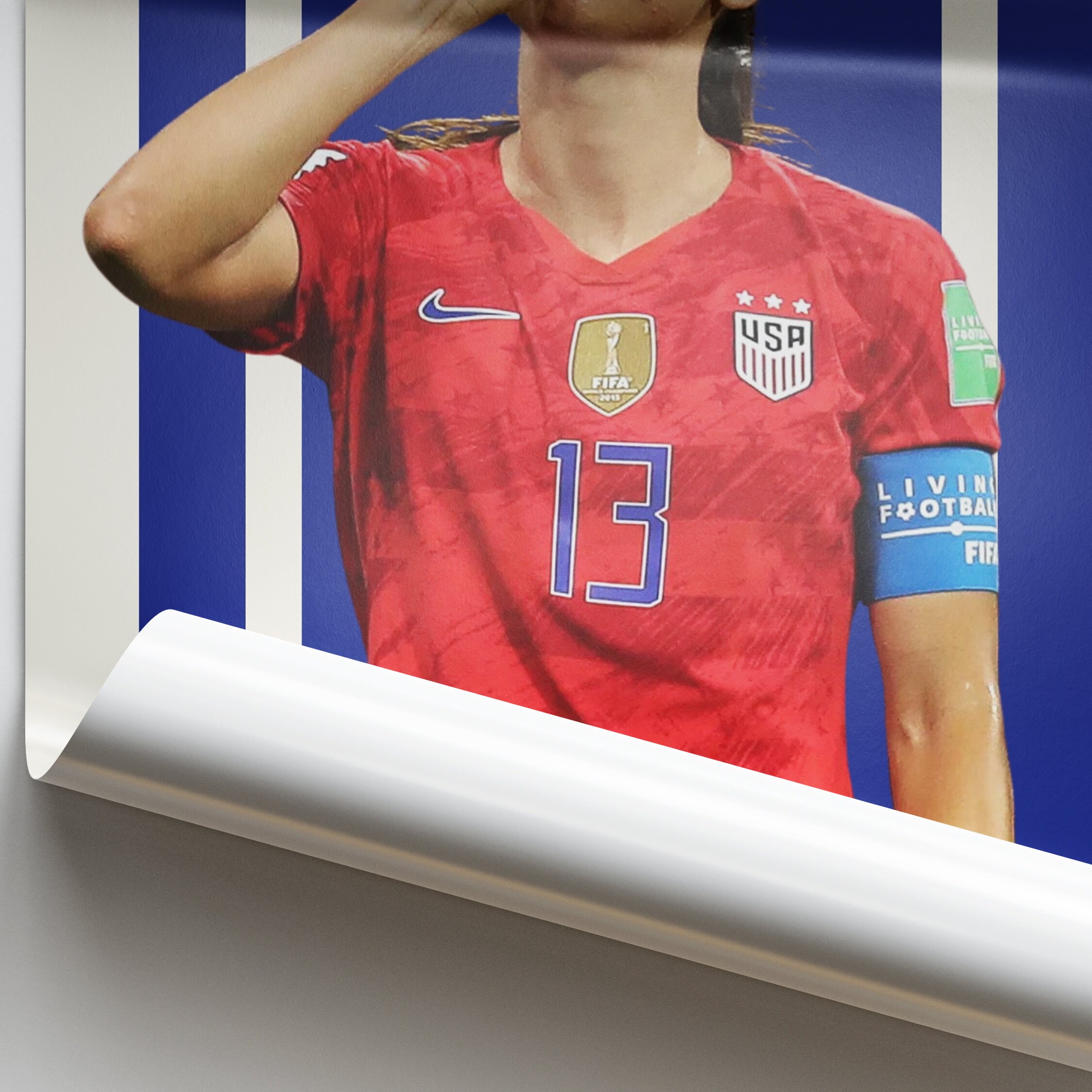 Alex Morgan Poster, Digital Soccer Poster, Sports Poster, Motivational ...