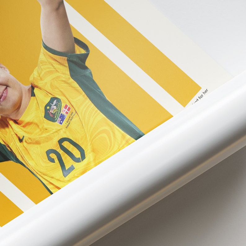 Sam Kerr Poster, Digital Soccer Poster, Sports Poster, Motivational ...