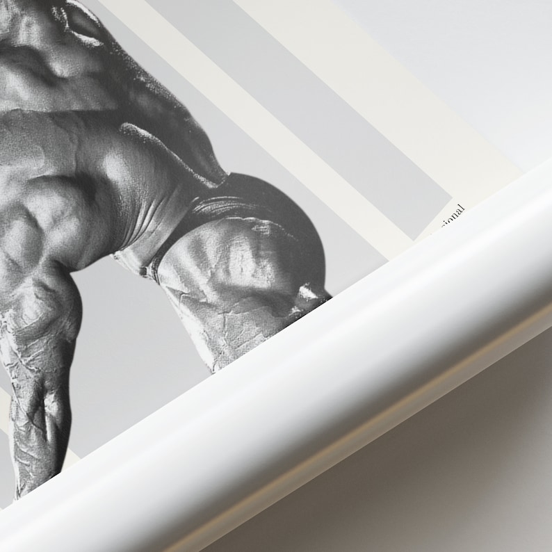 Kevin Levrone Poster, Bodybuilding Poster, Gym Posters, Motivational ...