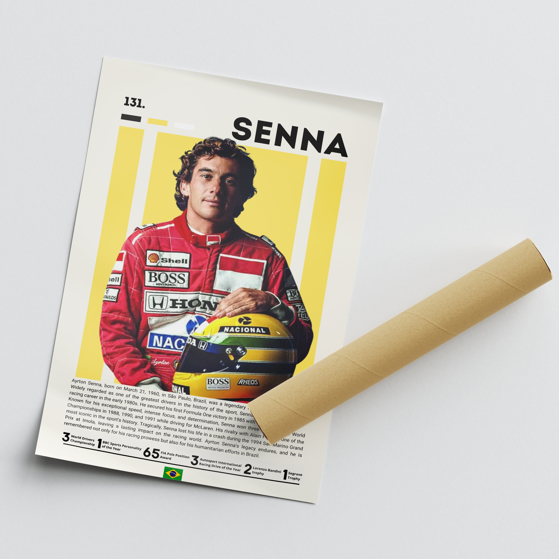 Ayrton Senna Poster, Formula One Poster, F1 Racing Poster, Car Poster ...
