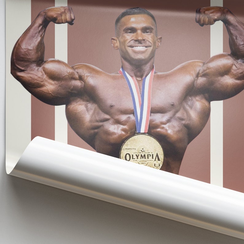 Derek Lunsford Poster, Bodybuilding Poster, Sports Poster, Motivational ...