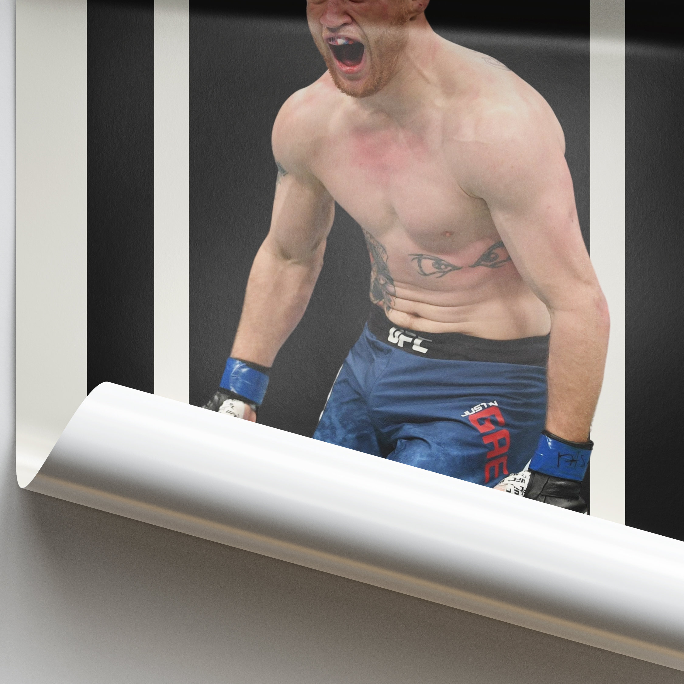 Justin Gaethje Poster, MMA Poster, Sports Poster, Motivational Poster ...