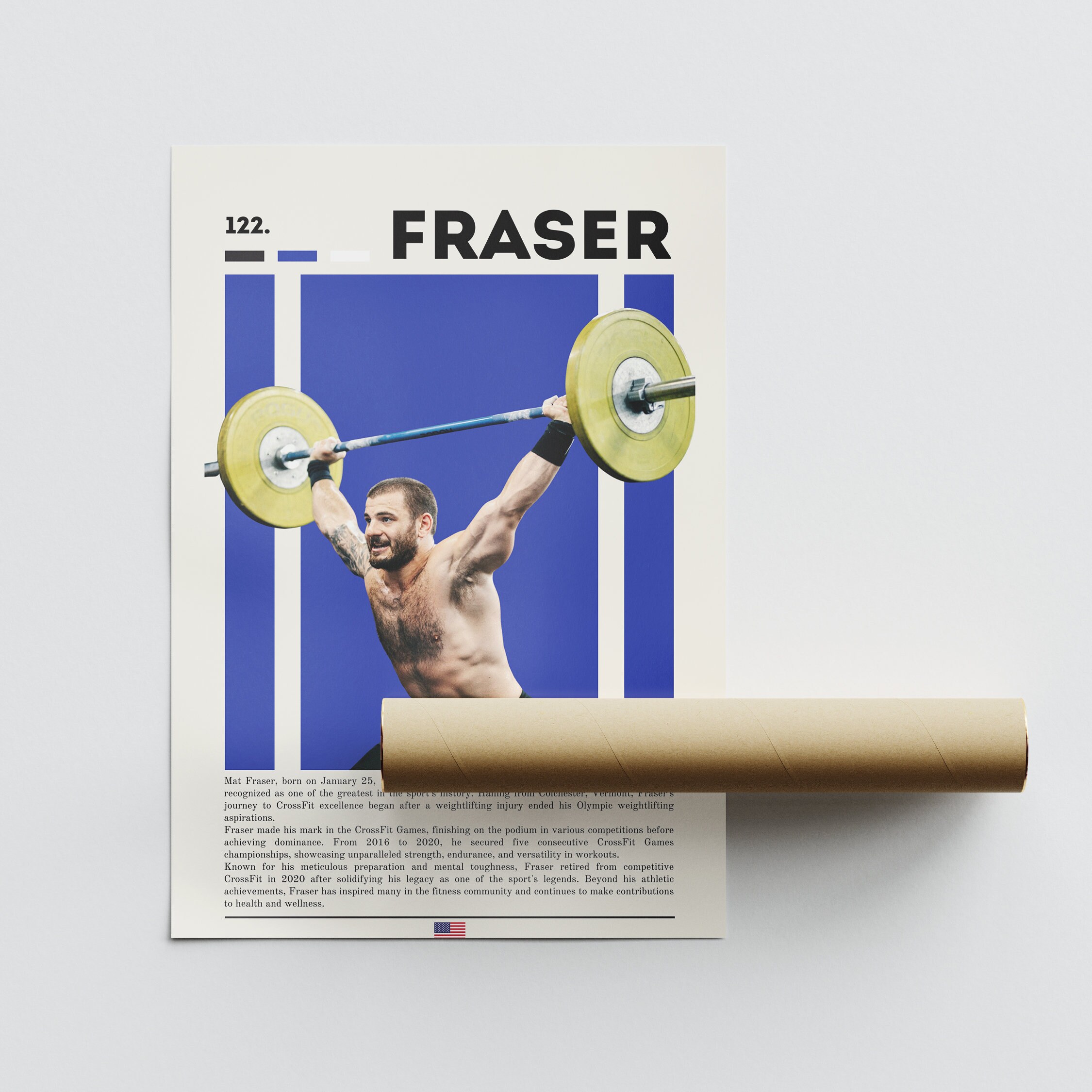 Mat Fraser Poster, Crossfit Poster, Sports Poster, Motivational Poster ...