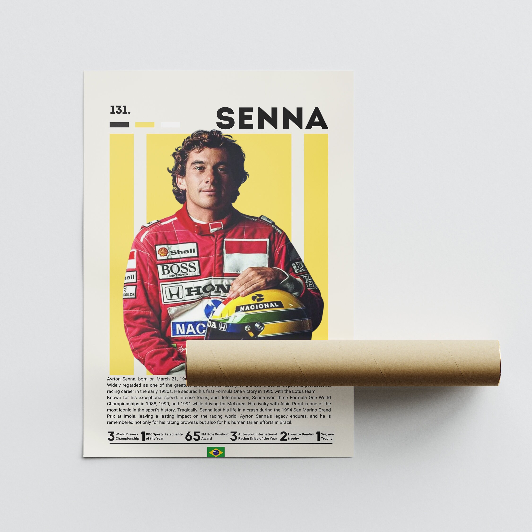 Ayrton Senna Poster, Formula One Poster, F1 Racing Poster, Car Poster ...