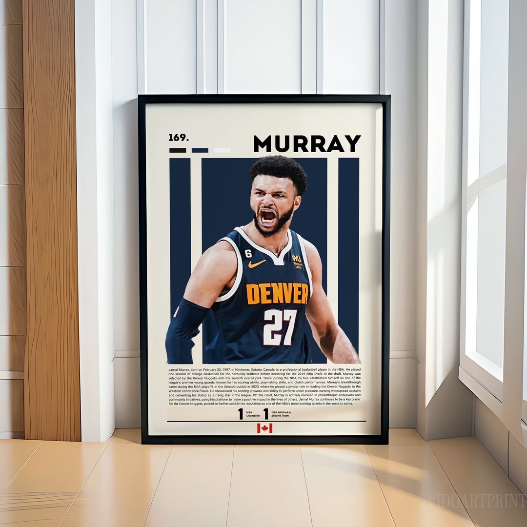Jamal Murray Poster, Basketball Poster, NBA Poster, Motivational Poster ...