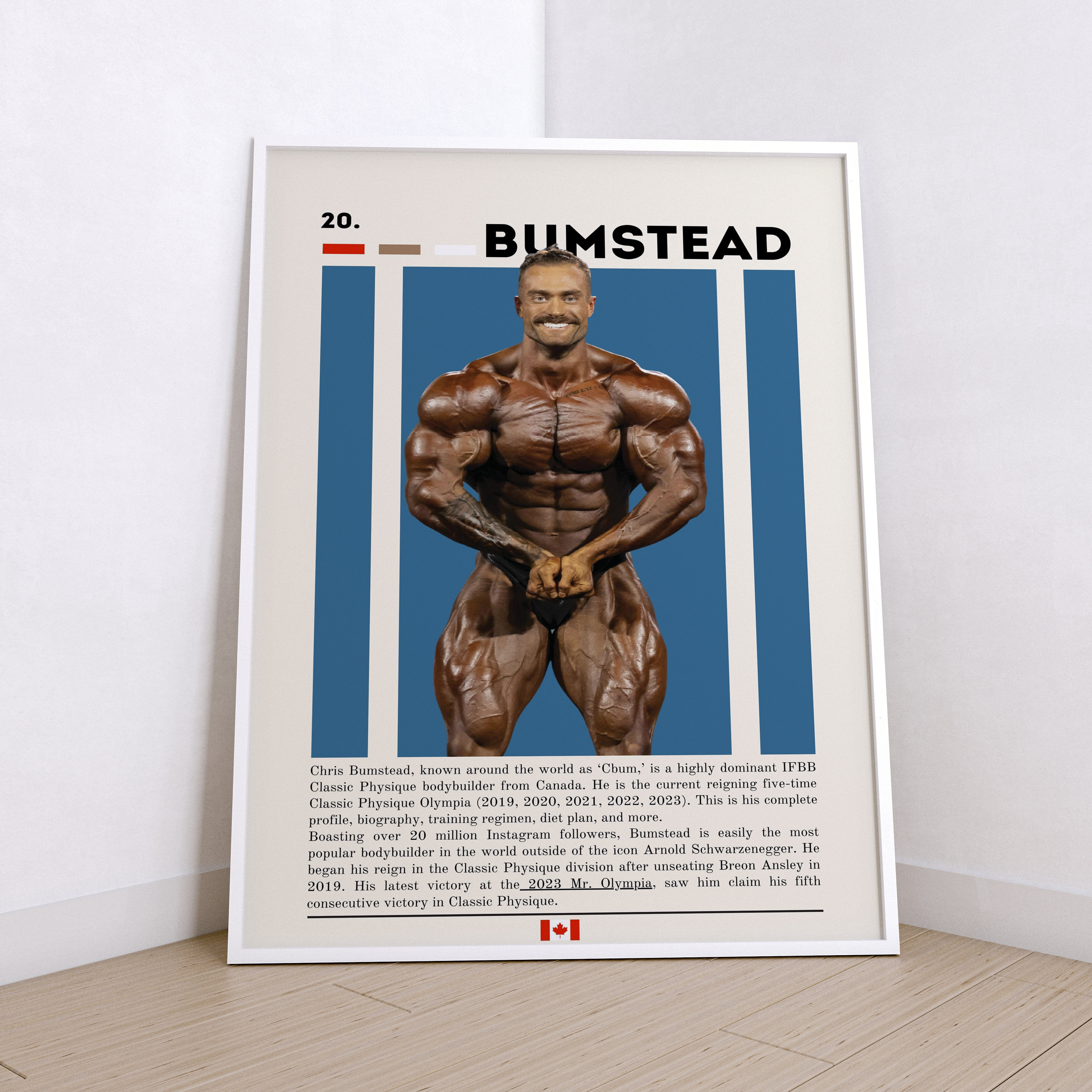 Chris Bumstead Poster Bodybuilding Poster Sports Poster - Etsy