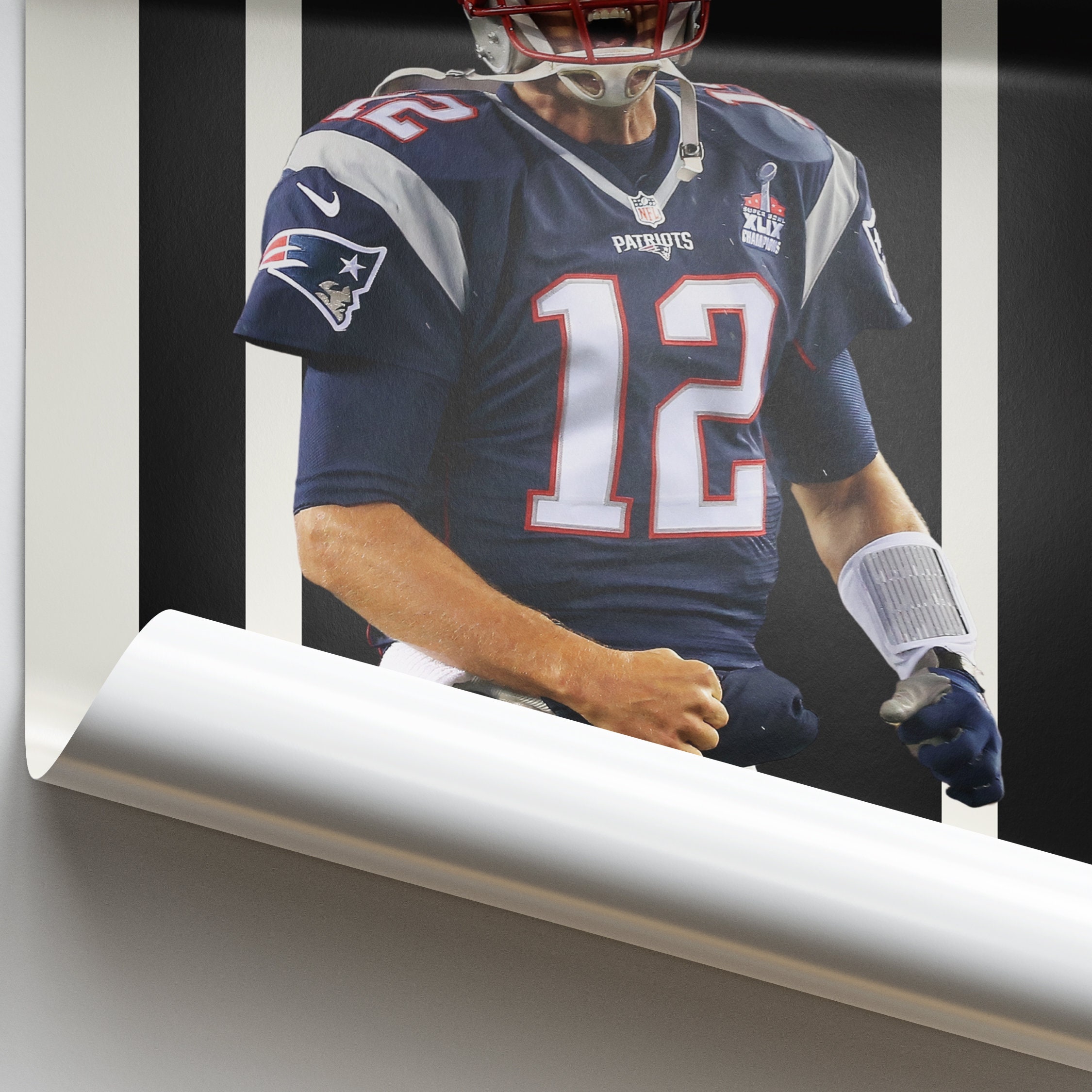 Tom Brady Poster, Football Poster, NFL Poster, Sports Poster, Football ...
