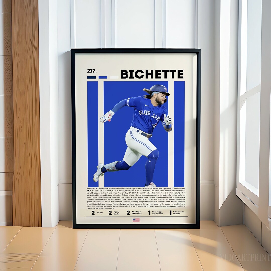 Bo Joseph Bichette Poster, Baseball Poster, Sports Poster, Motivational ...