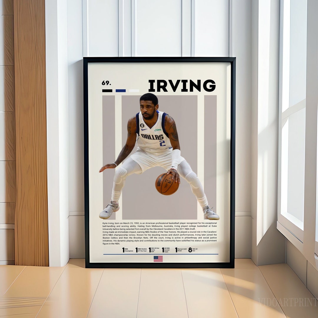 Kyrie Irving Poster, Basketball Poster, Sports Poster, Motivational ...