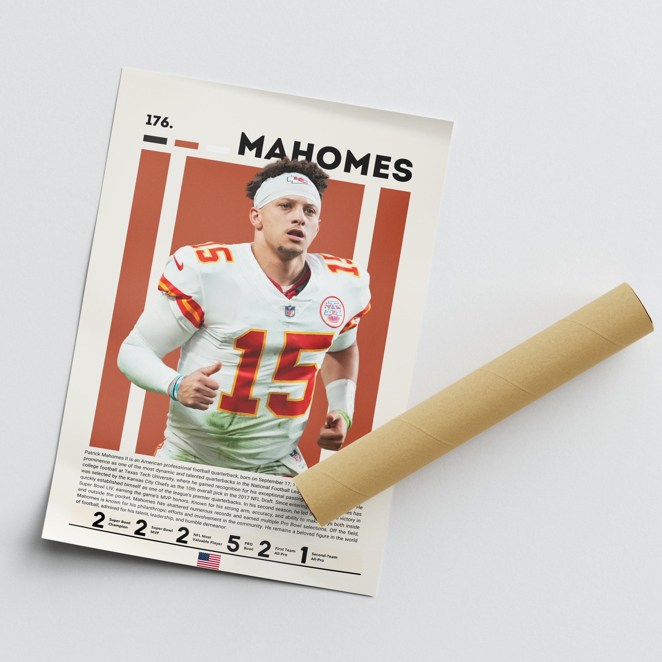 Patrick Mahomes Poster, Football Poster, NFL Poster, Sports Poster ...