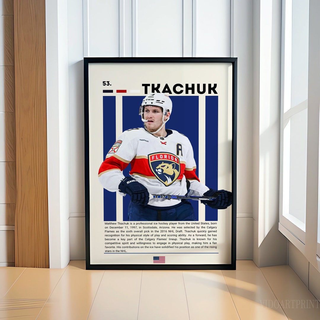 Matthew Tkachuk Poster, Hockey Poster, Sports Poster, Motivational ...