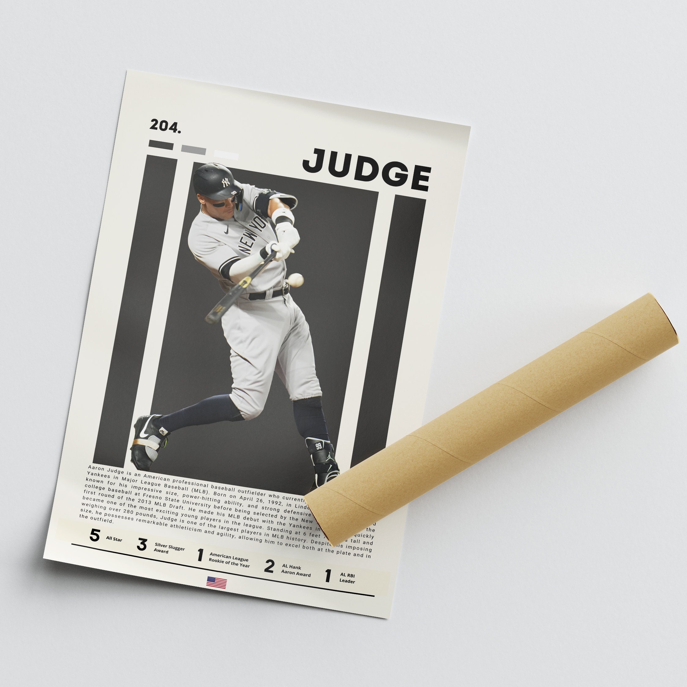Aaron Judge Poster, Baseball Poster, Sports Poster, Motivational Poster ...