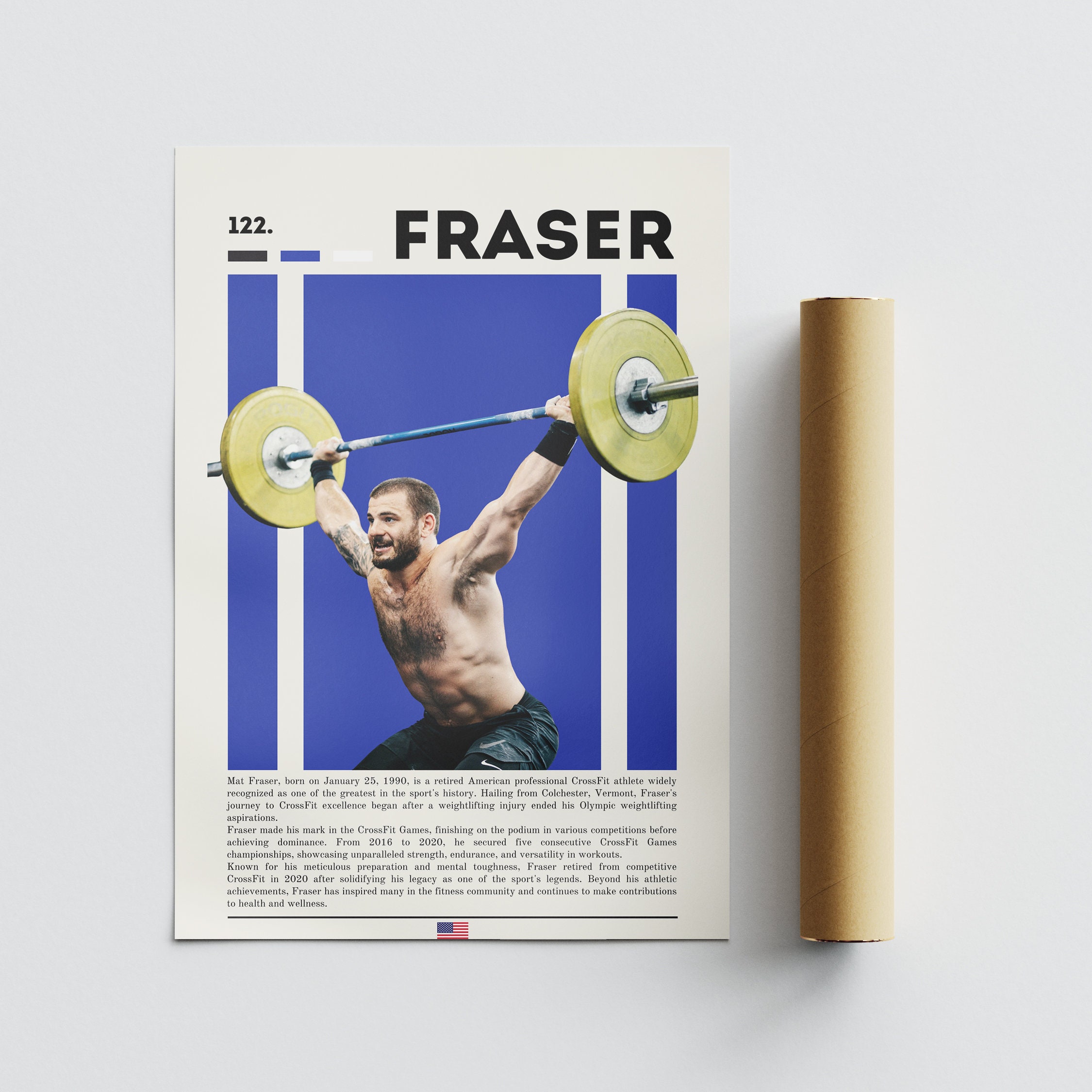 Mat Fraser Poster, Crossfit Poster, Sports Poster, Motivational Poster ...
