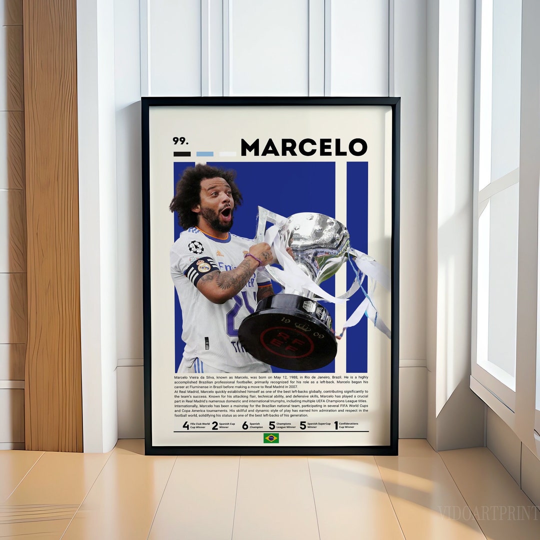 Marcelo Poster, Soccer Poster, Sports Poster, Motivational Poster ...