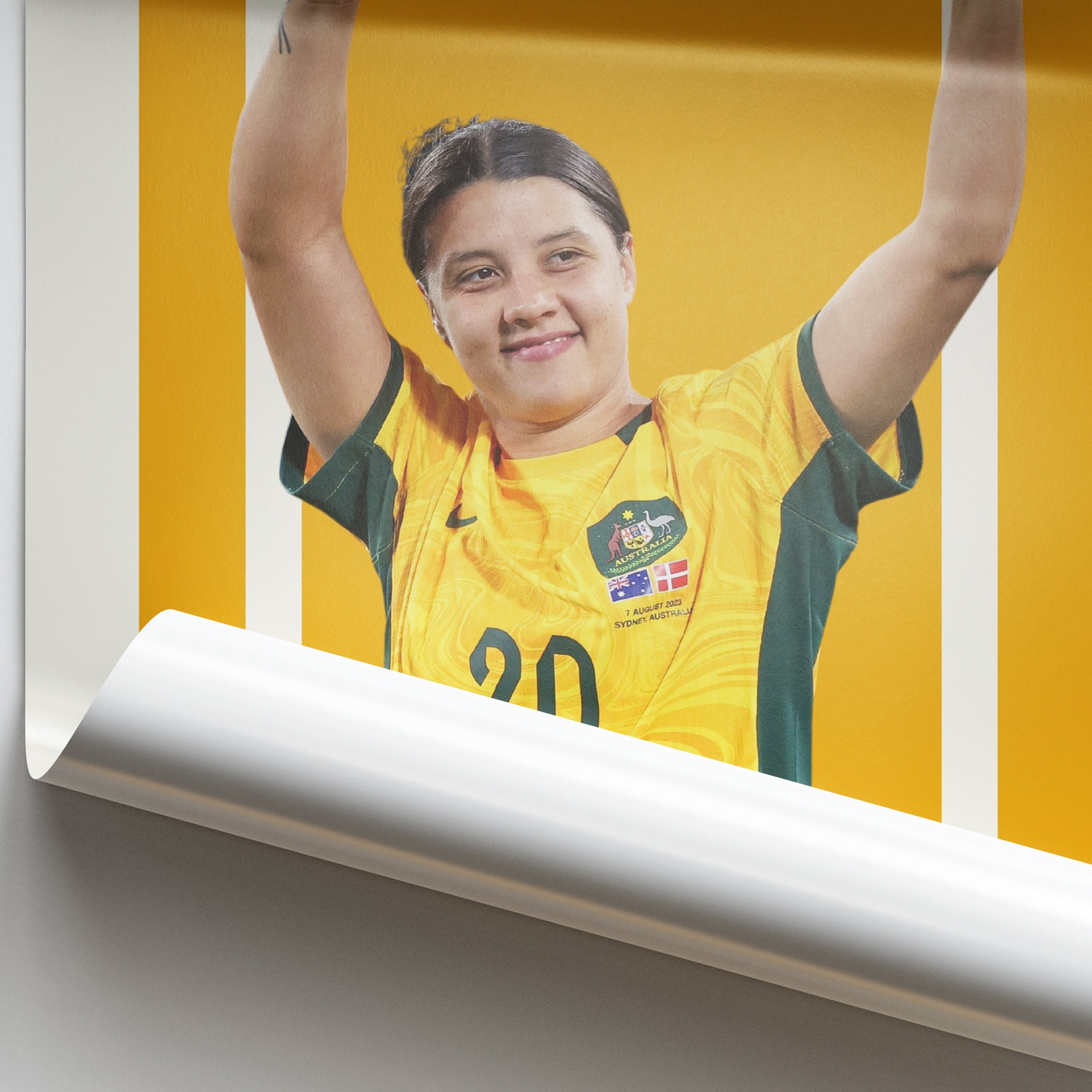 Sam Kerr Poster, Digital Soccer Poster, Sports Poster, Motivational ...