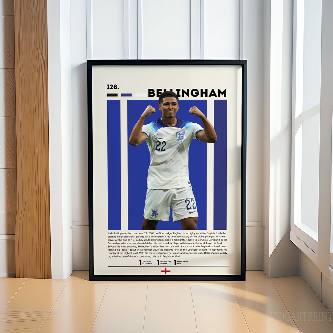 Jude Bellingham Poster, Digital Soccer Poster, Sports Poster ...